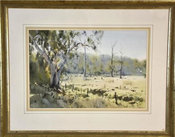 Greg Allen | Tall gums in the landscape | MutualArt