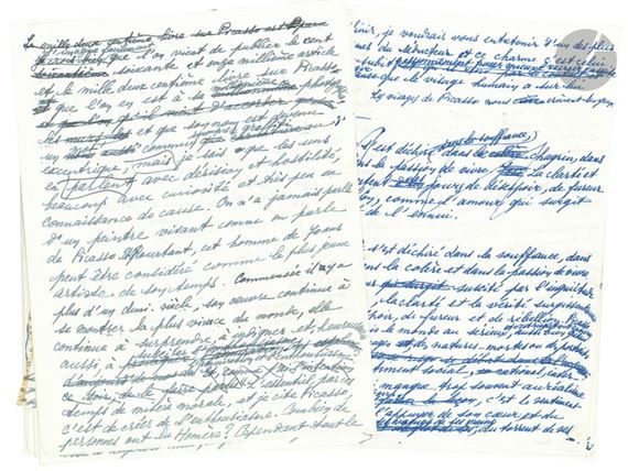 Paul Eluard | Autograph manuscript,... - Lot (25) | MutualArt