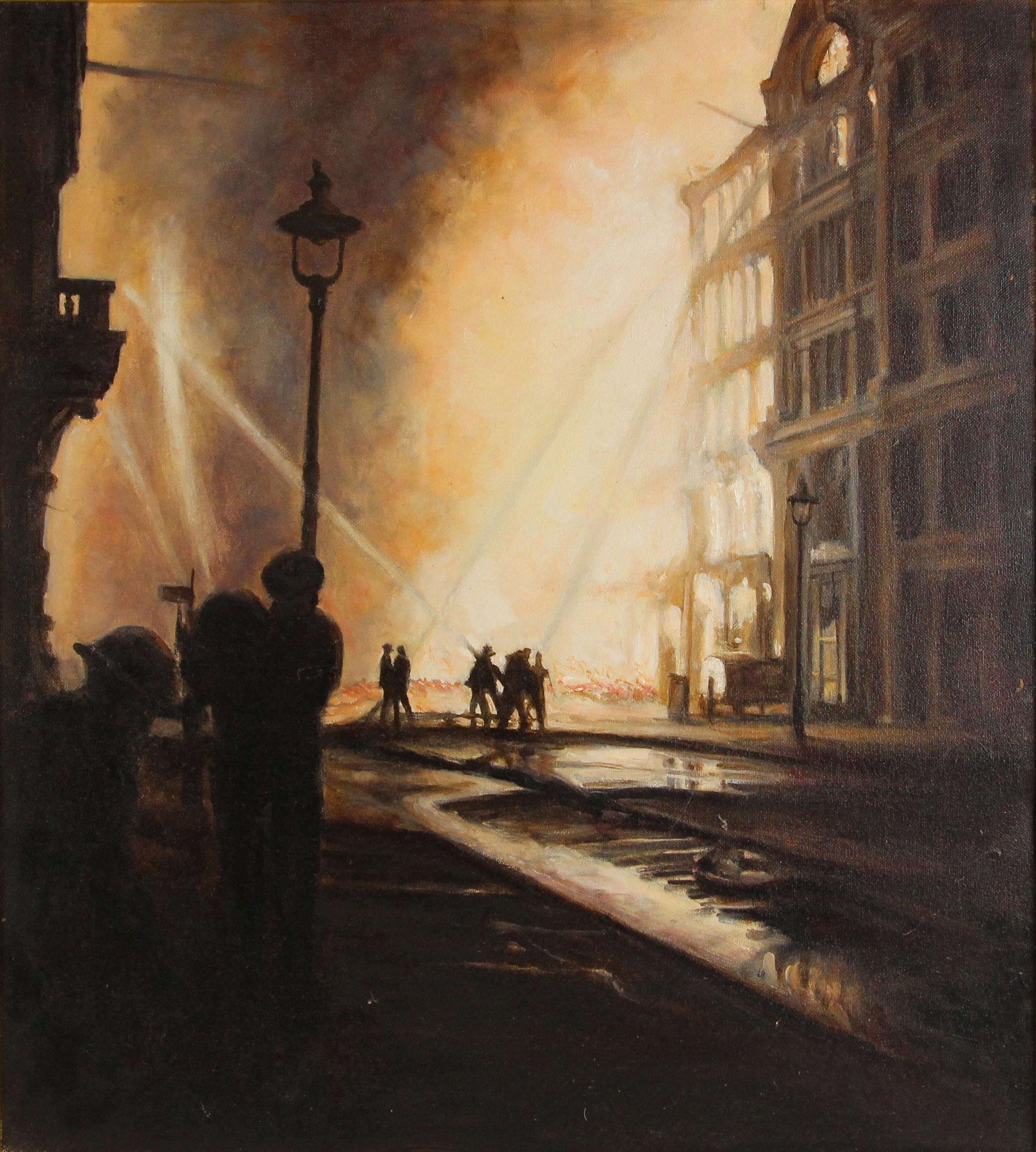 John W. Mills | Blitz firefighters, | MutualArt