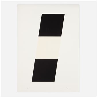 Ellsworth Kelly | Black/Green II (A. 77) (1970 - 1972) | MutualArt