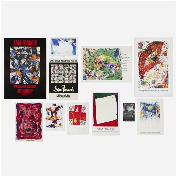 Sam Francis | Collection of eleven posters (1960 - 2013) | MutualArt