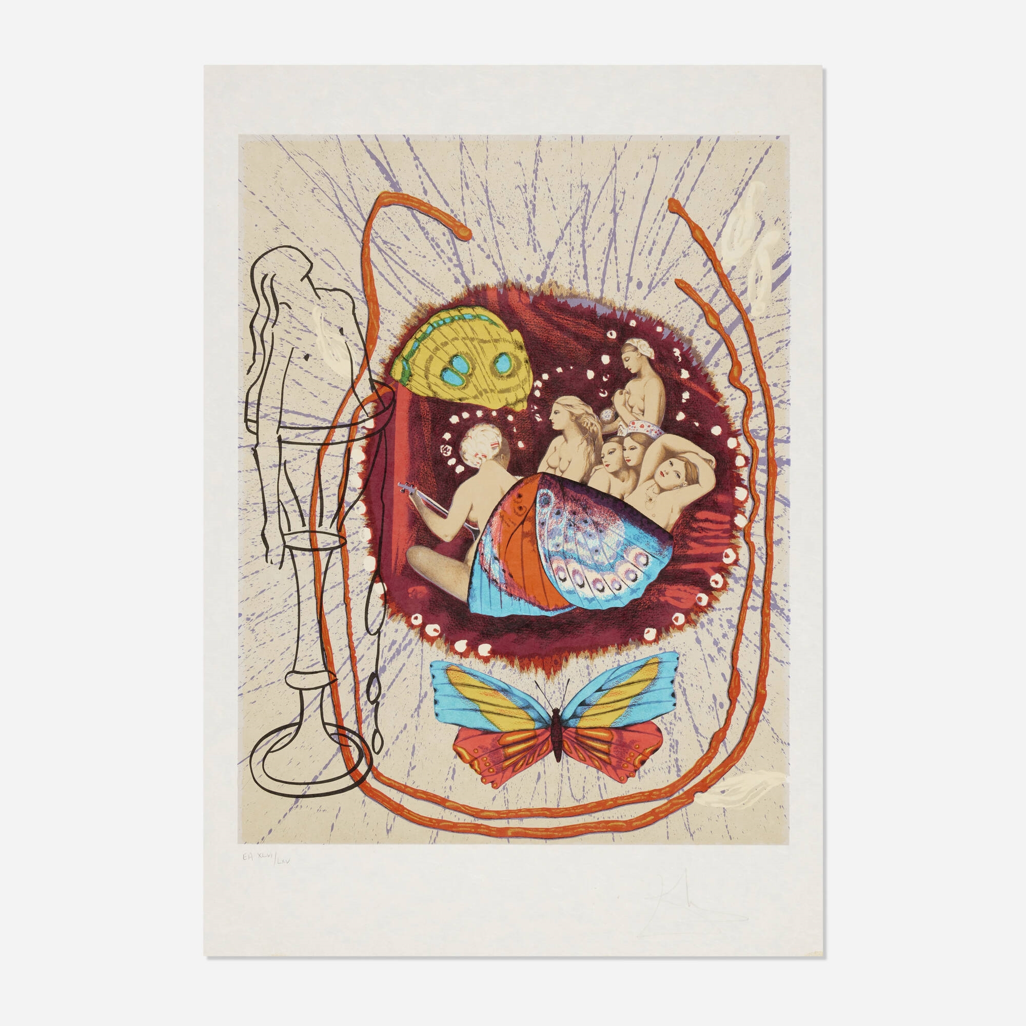 Salvador Dalí | Renaissance (from the Papillons Anciennes portfolio ...