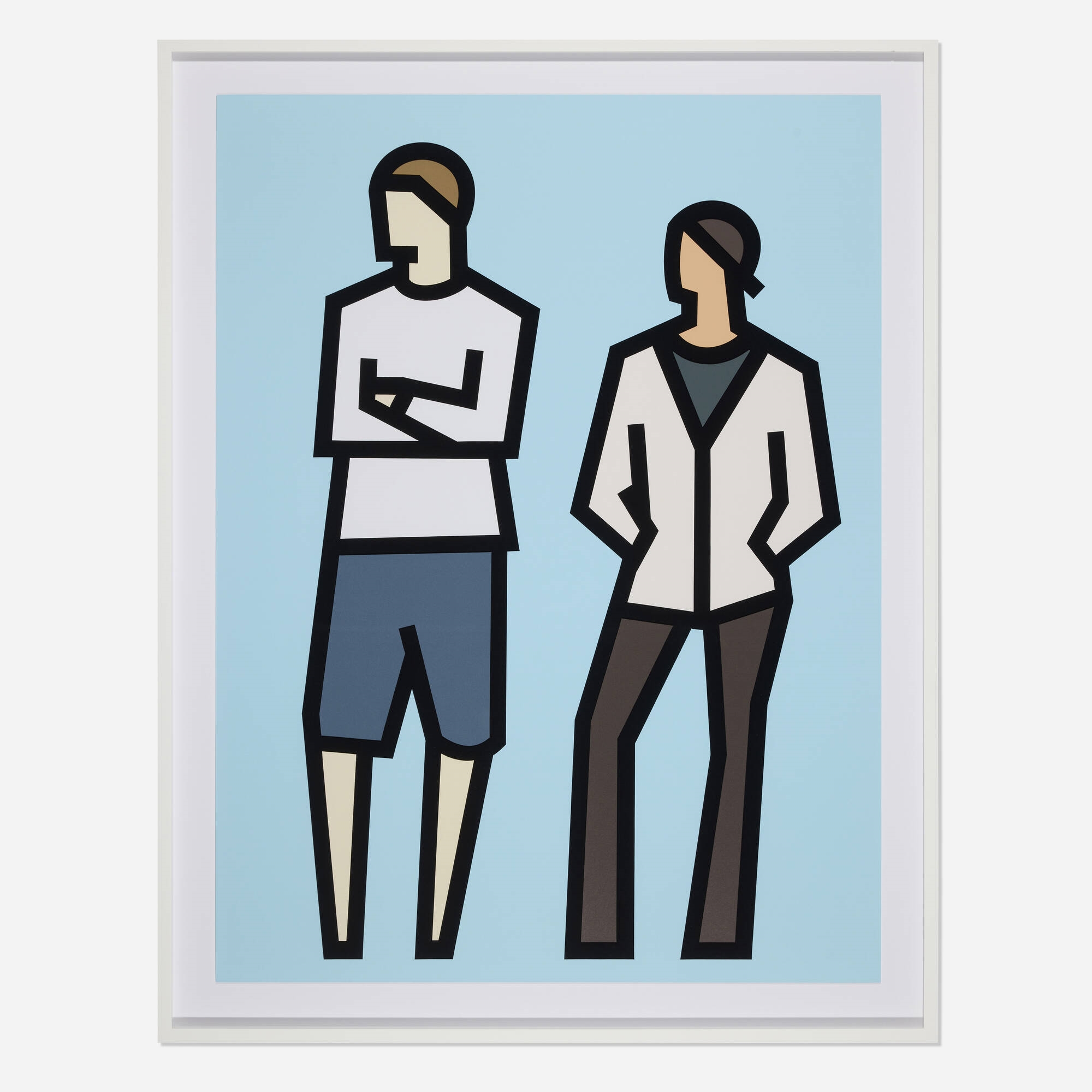 Julian Opie | Tom and Imogen (from the Standing Couples series (2024 ...