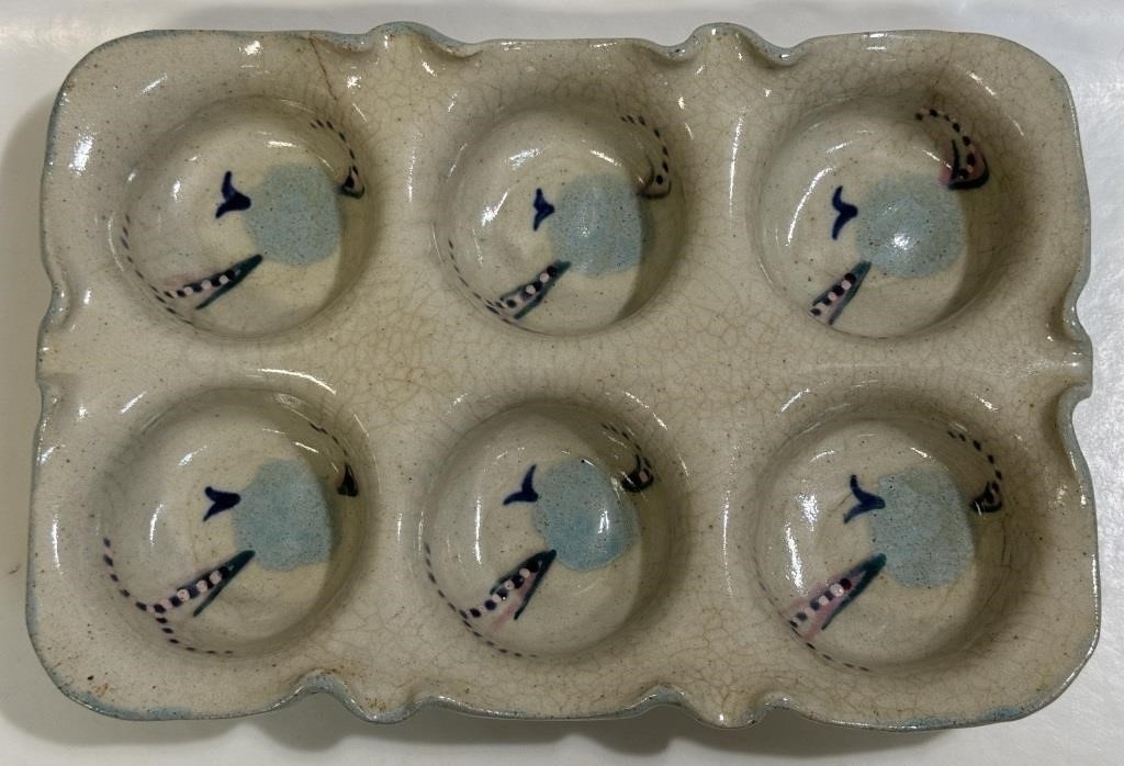 Monique Duclos | UNIQUE MONIQUE DUCLOS SIGNED POTTERY MUFFIN TRAY ...