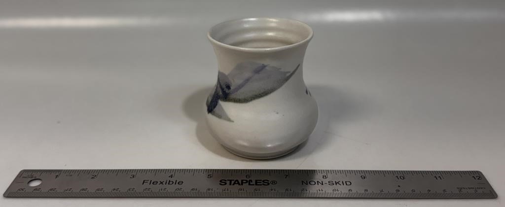 Flo Greig | PRETTY FLO GREIG SIGNED POTTERY SUGAR DISH | MutualArt