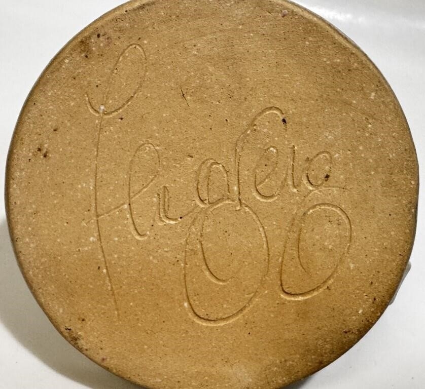 Flo Greig | PRETTY SIGNED FLO GREIG POTTERY CANDLE STICK | MutualArt