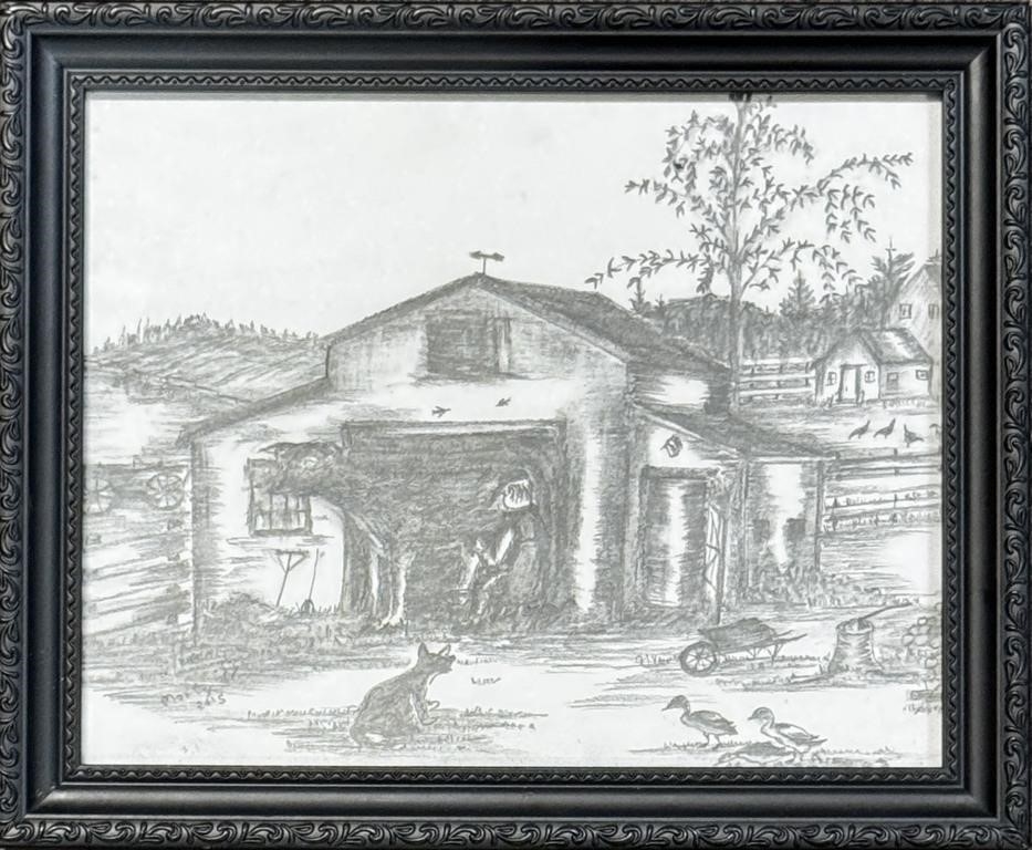 Morton Nickerson | MORTON NICKERSON SIGNED PENCIL DRAWING | MutualArt