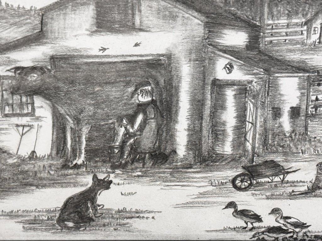 Morton Nickerson | MORTON NICKERSON SIGNED PENCIL DRAWING | MutualArt