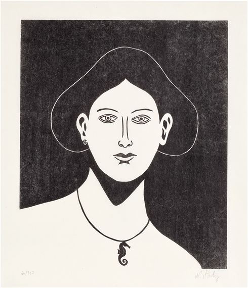 Nicolas Party | Portrait with a Seahorse Necklace (2021) | MutualArt