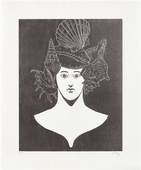 Nicolas Party | Portrait with Shells (2021) | MutualArt