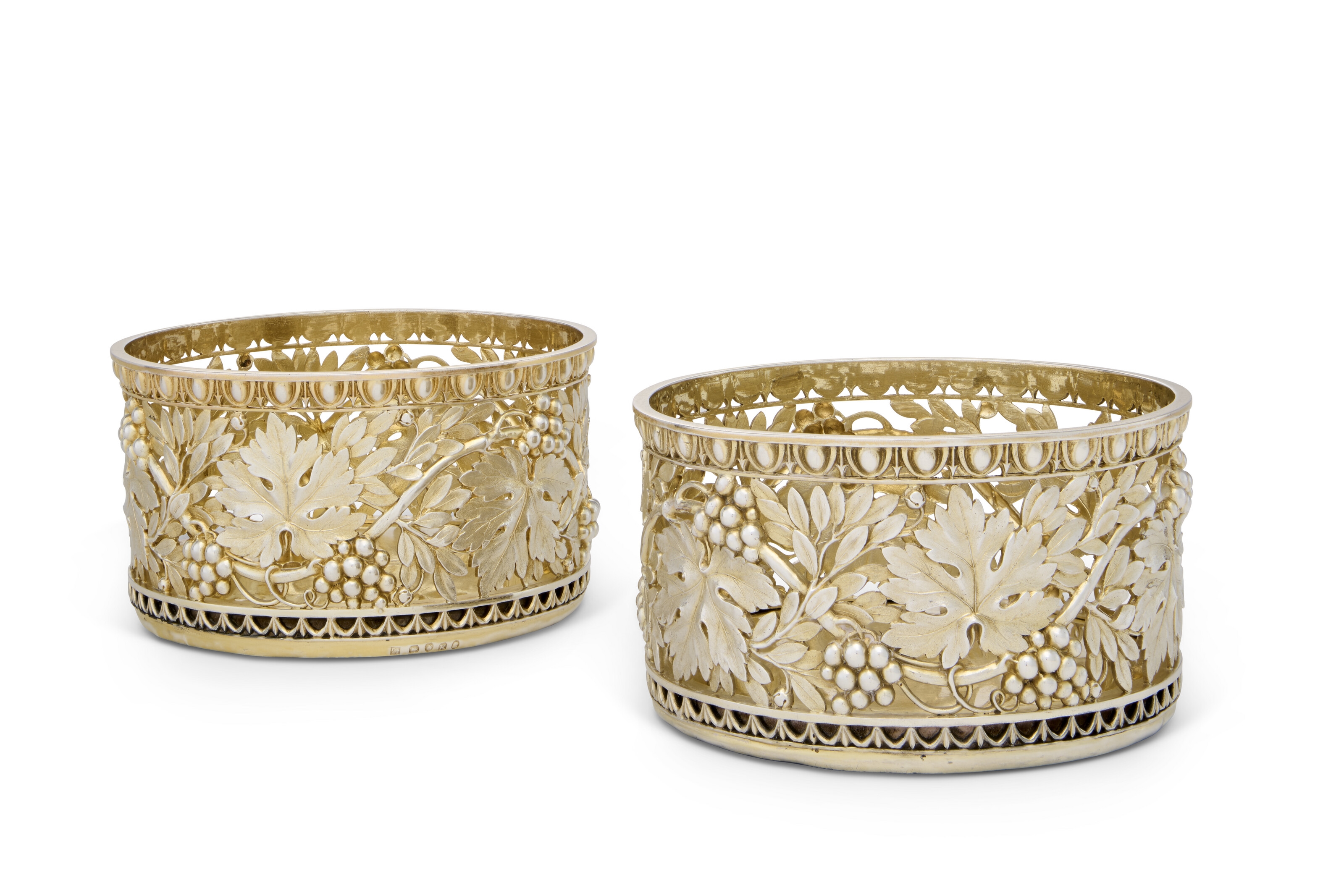 Digby Scott | A PAIR OF GEORGE III SILVER-GILT WINE COASTERS (1805 ...