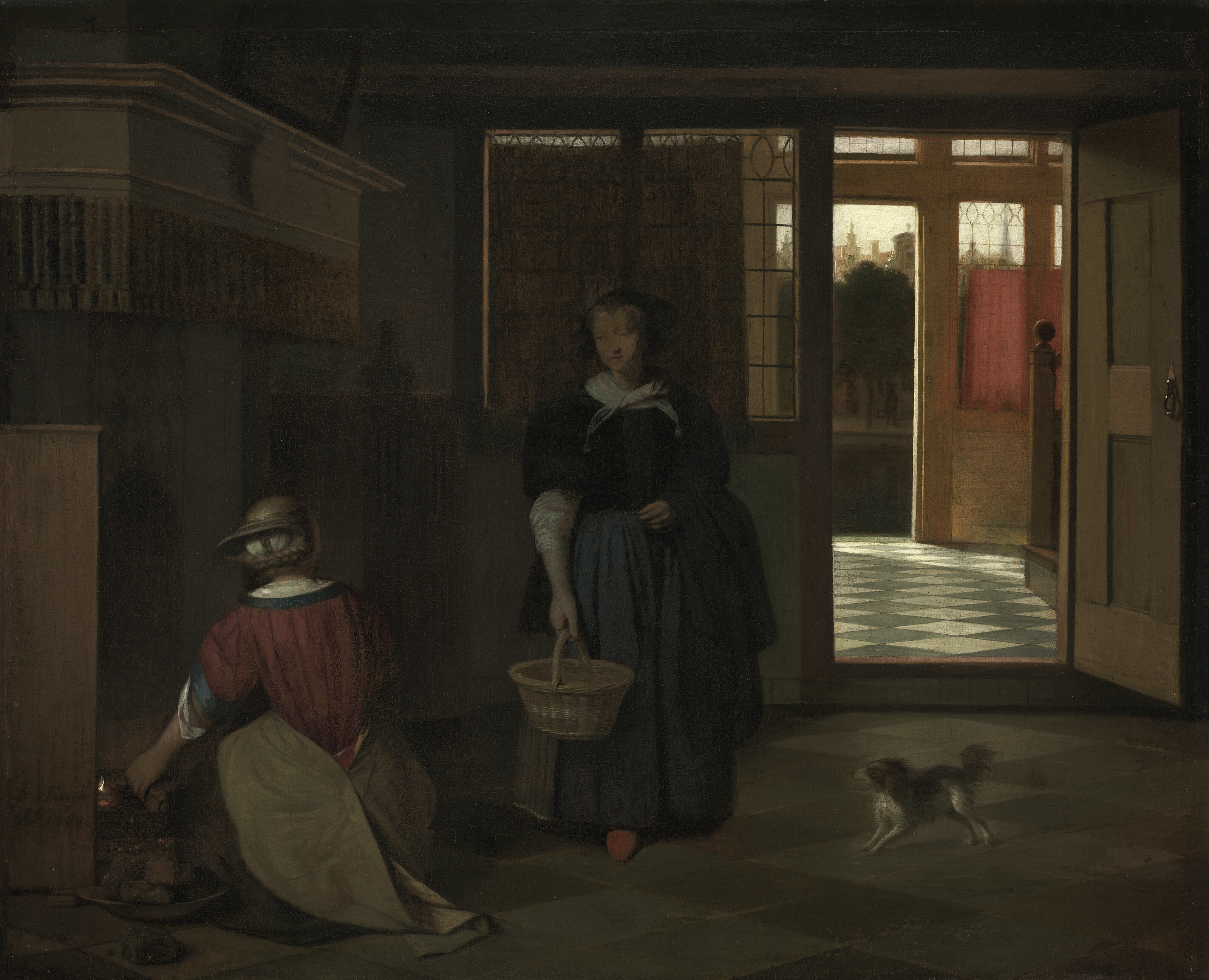 Pieter de Hooch | Interior of a Dutch house (1629) | MutualArt