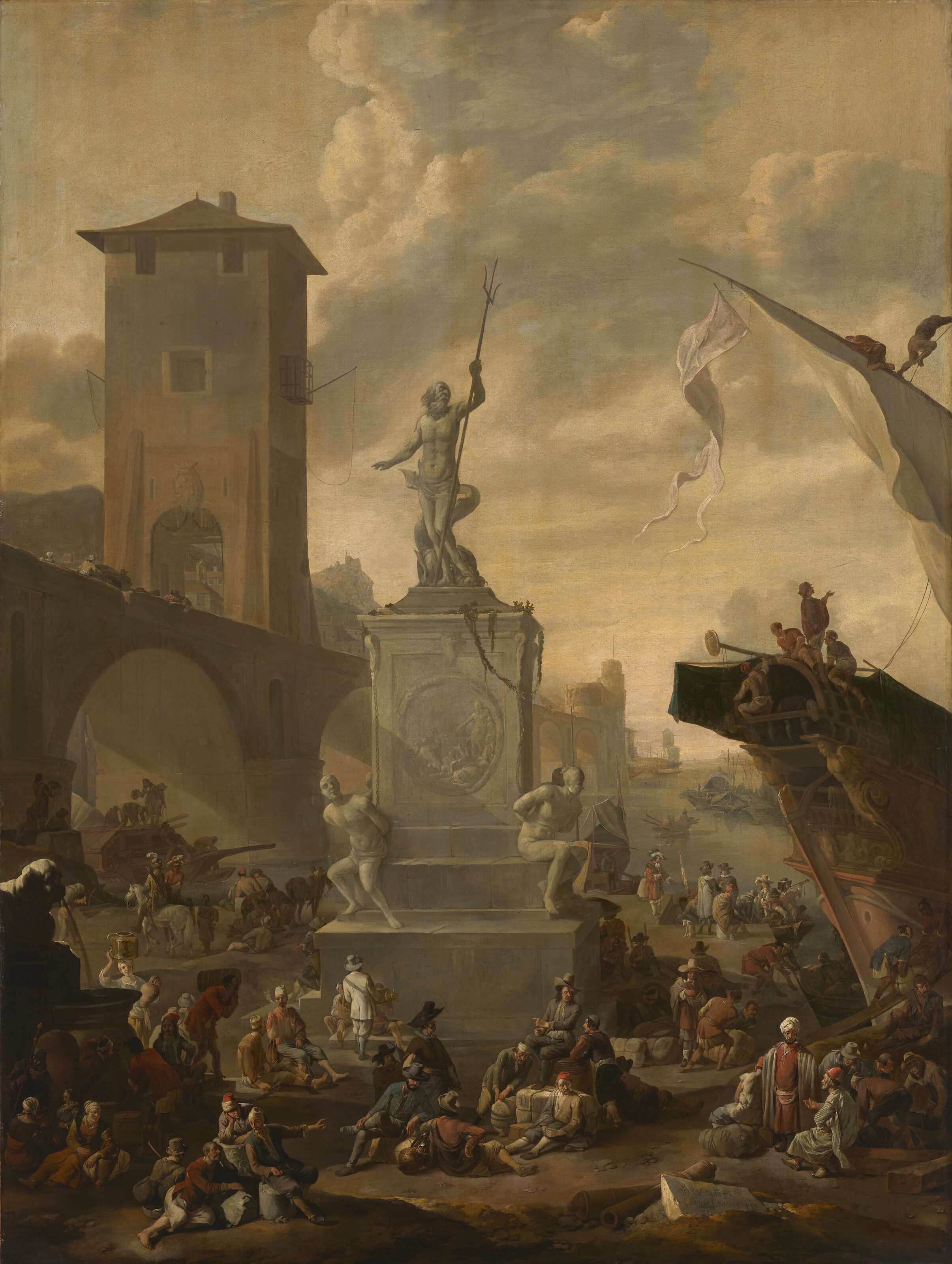 Johannes Lingelbach | View of the Port of Livorno | MutualArt