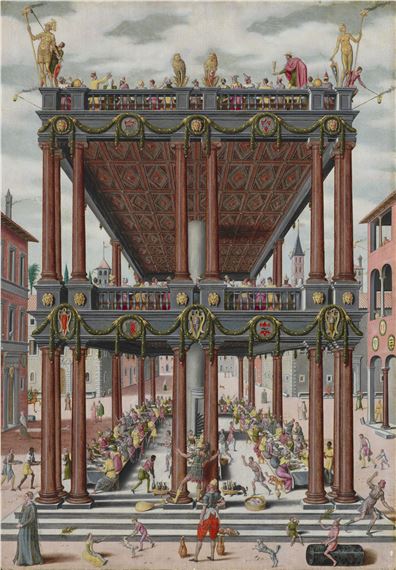 Simon de Myle | Samson destroying the Philistine temple | MutualArt