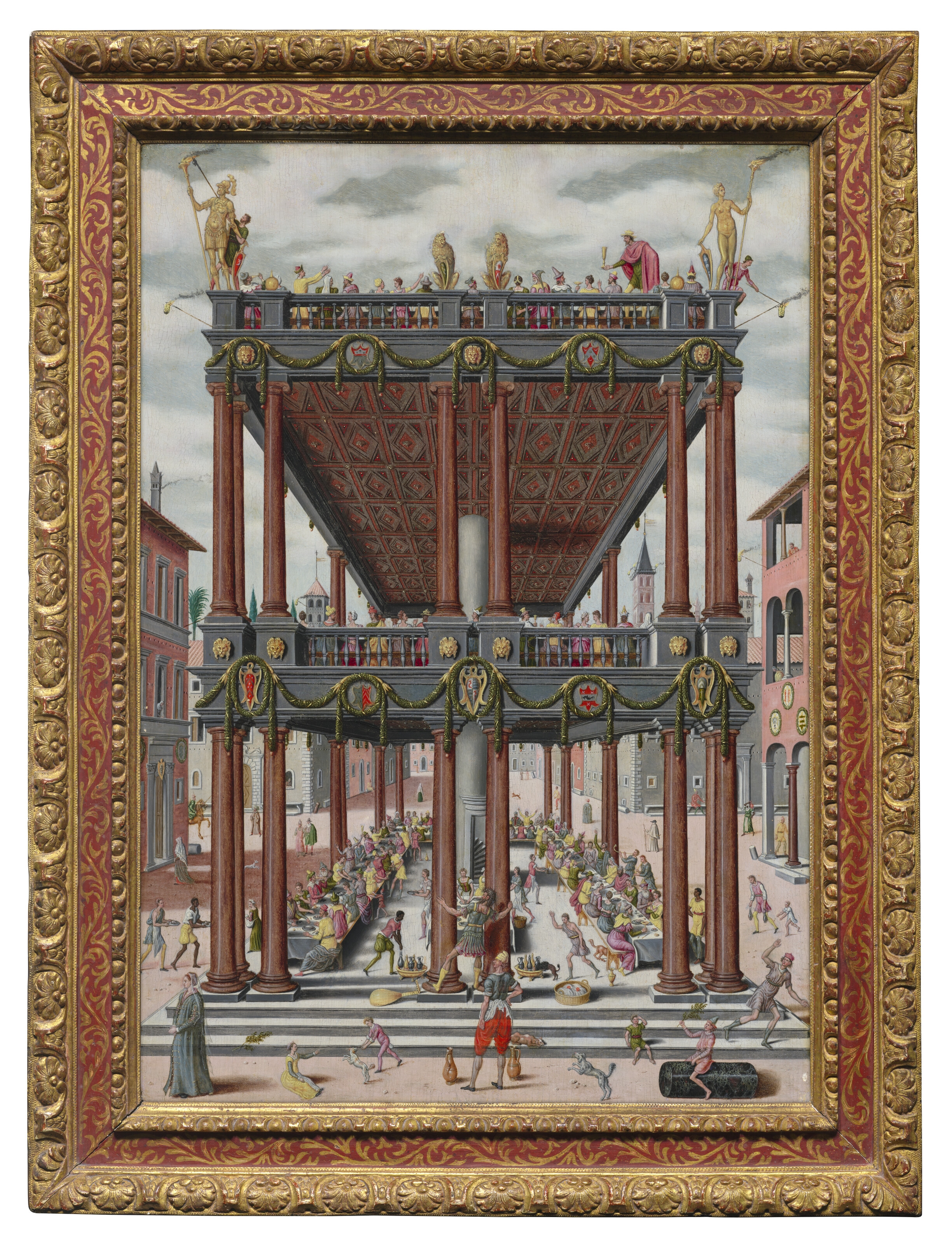 Simon de Myle | Samson destroying the Philistine temple | MutualArt