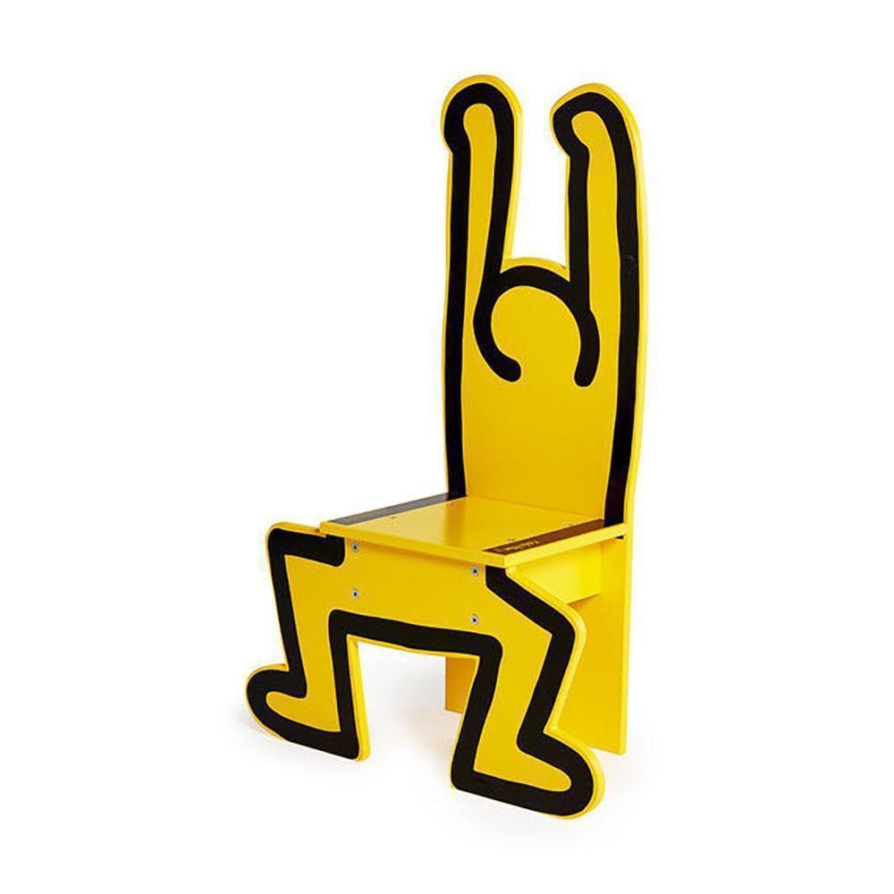Keith Haring | KEITH HARING KIDS CHAIR 'YELLOW' (2019) | MutualArt