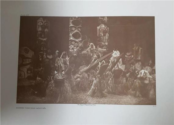 Edward S. Curtis | 'MASKED DANCERS QAGYUHL' (1914) | MutualArt