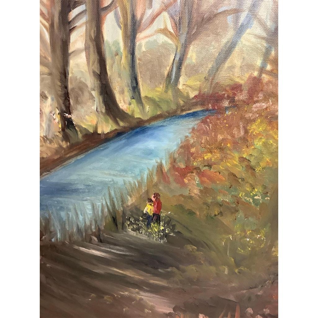 Jane Bourke | Couple by the River | MutualArt