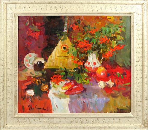 Stanislav Ilyashenko | Zátišie s balalajkou (2012) | MutualArt