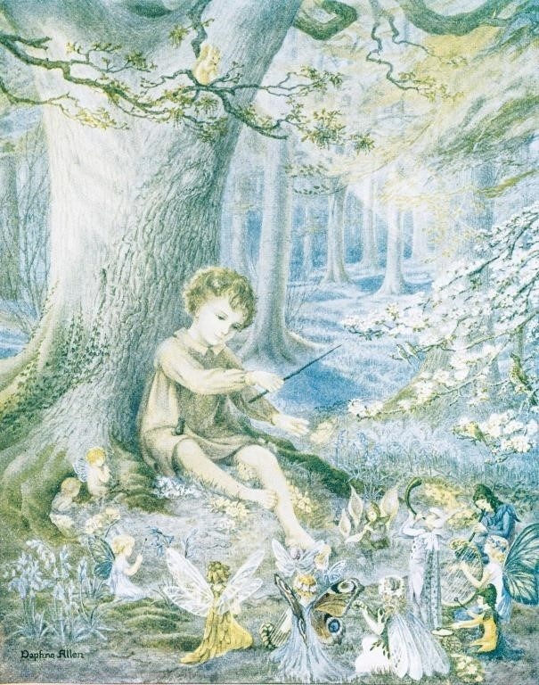 Daphne Allen | DAPHNE ALLEN LITTLE FAIRIES OFFSET PRINT | MutualArt