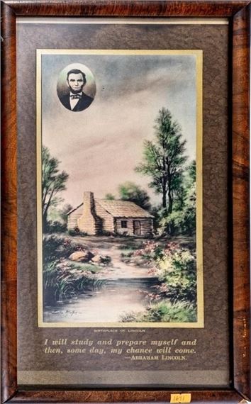 Zula Kenyon | ZULA KENYON BIRTHPLACE OF LINCOLN LITHOGRAPHY | MutualArt