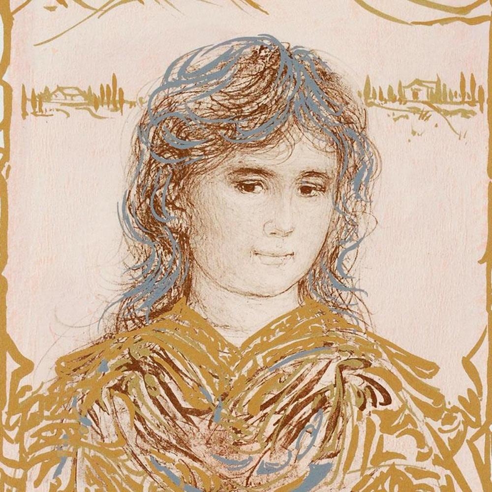 Edna Hibel | Becky Limited Edition Lithograph by Edna Hibel (1917-2014 ...