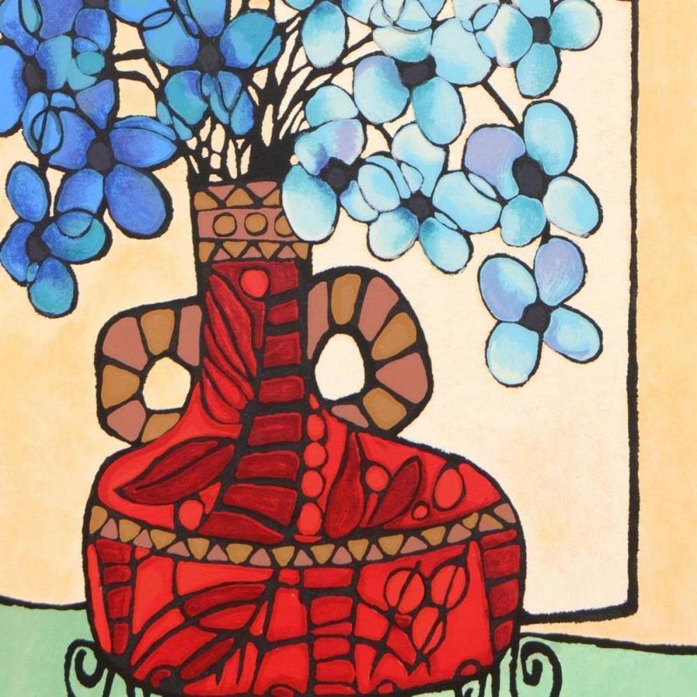 Avi Ben Simhon | Avi Ben-Simhon, Blue Flowers Limited Edition Serigraph ...