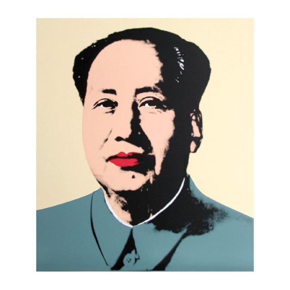 Andy Warhol | Andy Warhol Mao Yellow Silk Screen Print from Sunday B ...