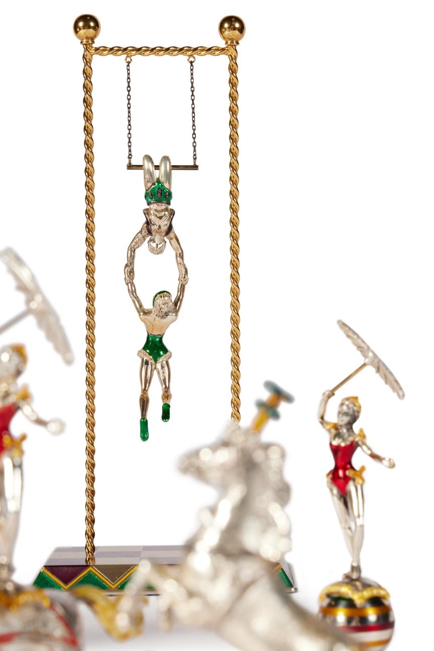Gene Moore | A Group of Silver and Enamel Circus Figures, Designed by ...