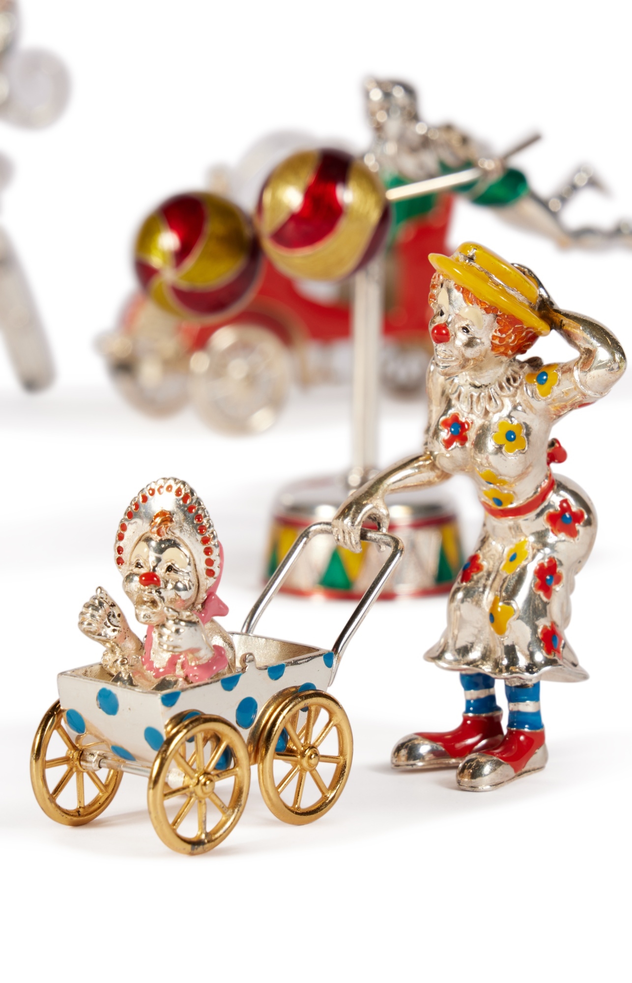 Gene Moore | A Group of Silver and Enamel Circus Figures, Designed by ...