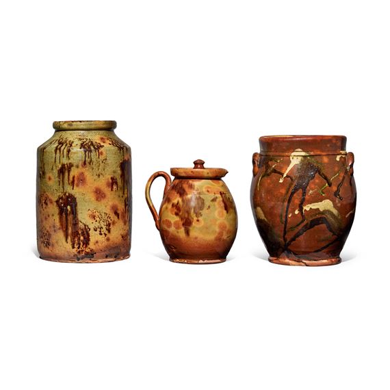 Wilhelm Medinger Sr | A Group of Three American Redware Vessels (Circa ...