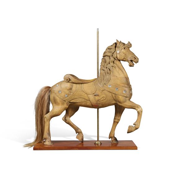 Gustav Dentzel | An Outside Row Standing Carousel Horse, attributed to ...
