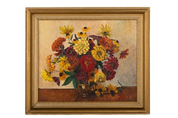 Albert Jacques Franck | Still life with flowers (1941) | MutualArt
