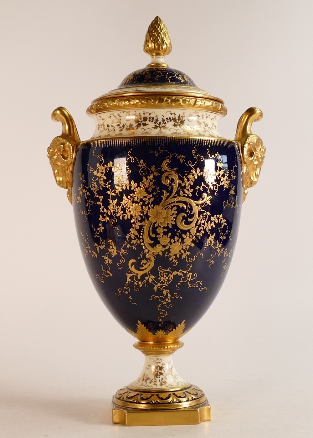 Coalport | A large Coalport vase and cover by F Howard c1900 - 1920 ...