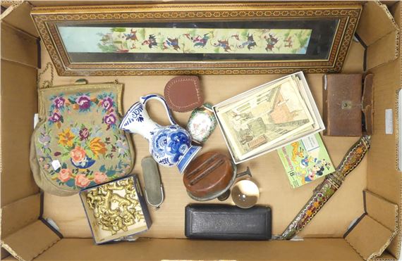 Vintage Embroidered | A Mixed Collection of Curios to include vintage ...