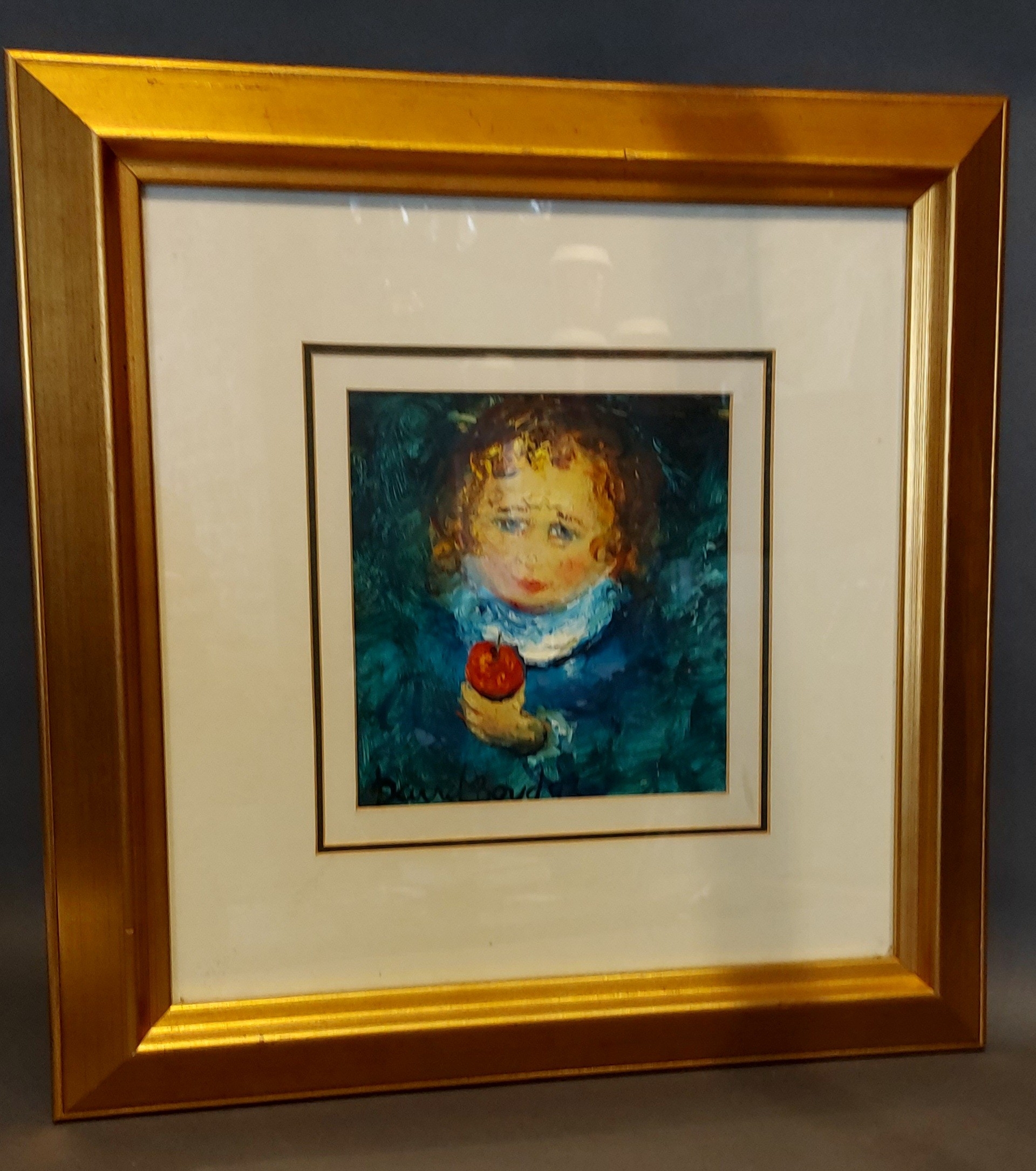 David Boyd | study of a child with apple | MutualArt