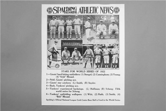 Babe Ruth | Original Spalding Poster; 1922 Baseball World Series, NY ...
