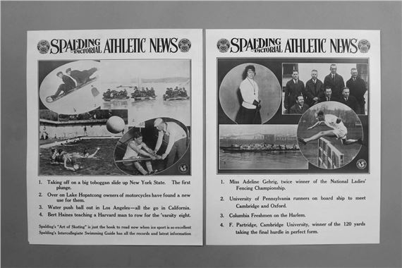 Champion | Lot of 2 Original Spalding Posters; Harvard & Columbia Crew ...