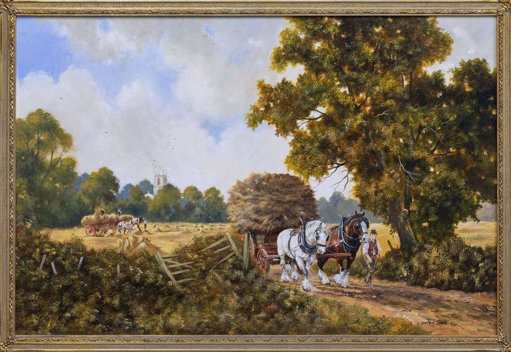 Arthur Lockie | Collecting the Hay | MutualArt