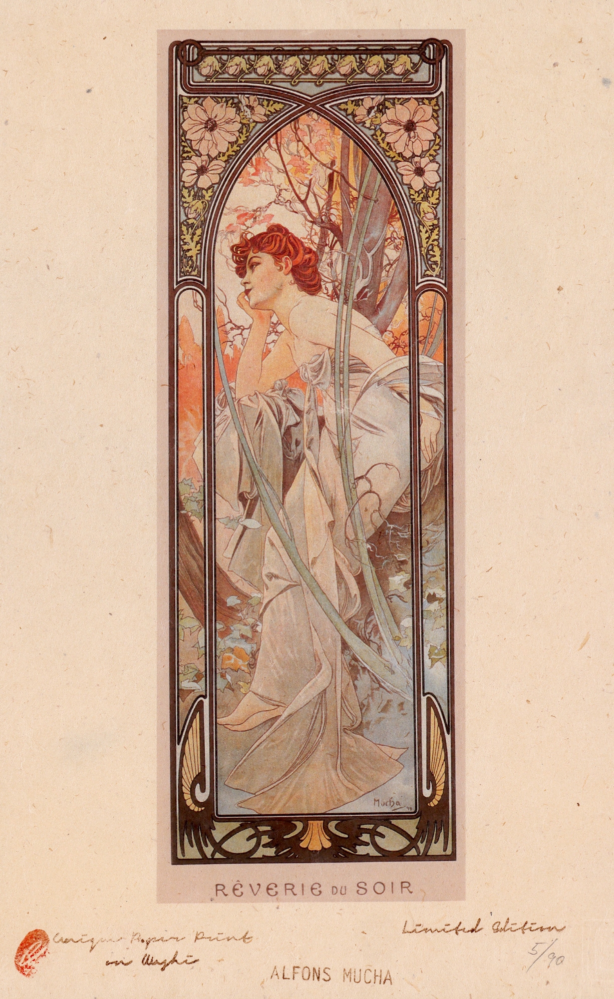 Alphonse Mucha | Evening Reverie (Circa 17) | MutualArt