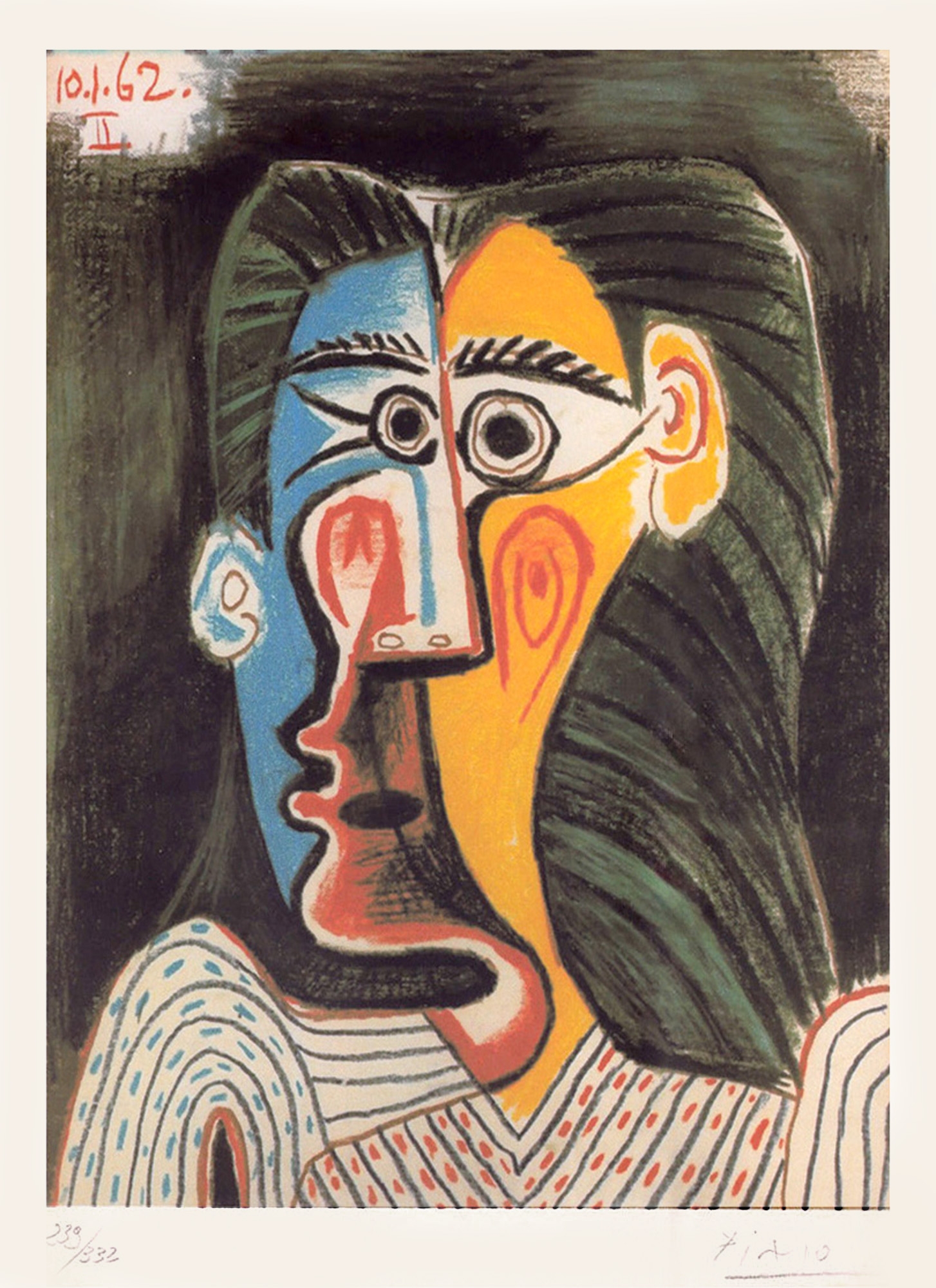 Pablo Picasso | Cubist Portrait (Circa 17) | MutualArt