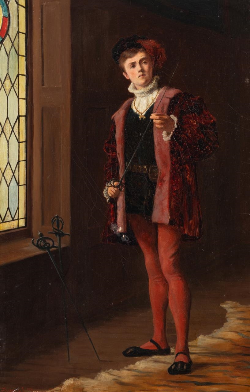 Francis James Barraud | FRANCIS BARRAUD 'THE CHOICE' OIL ON BOARD ...