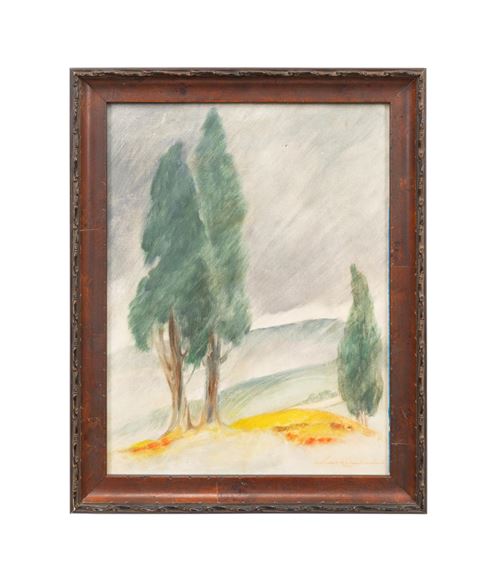 Athos Menaboni | ATHOS MENABONI, LANDSCAPE WITH TREES MM DRAWING ...