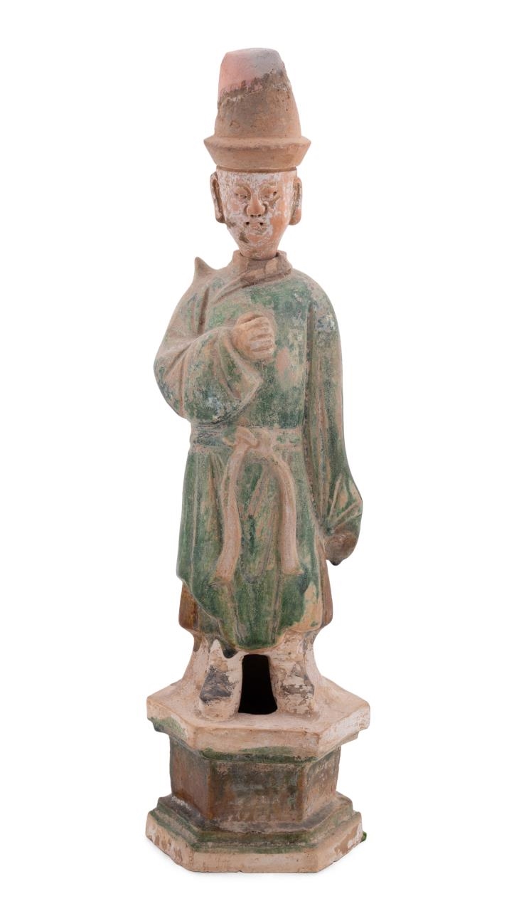 Chinese School | CHINESE SANCAI POTTERY FIGURE MING DYNASTY | MutualArt