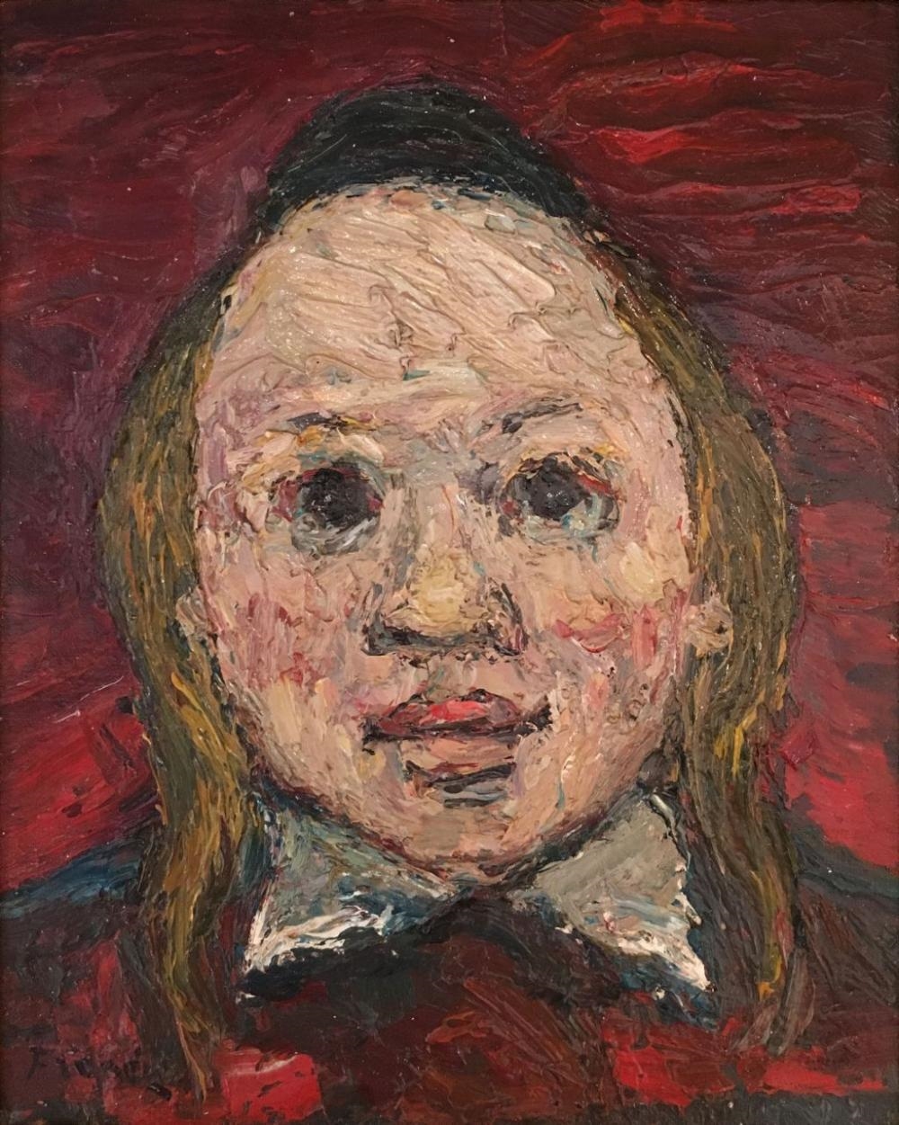 Isaac Frenel | Yitzhak Frenkel Frenel 1899-1981 (Israeli) Young boy oil ...