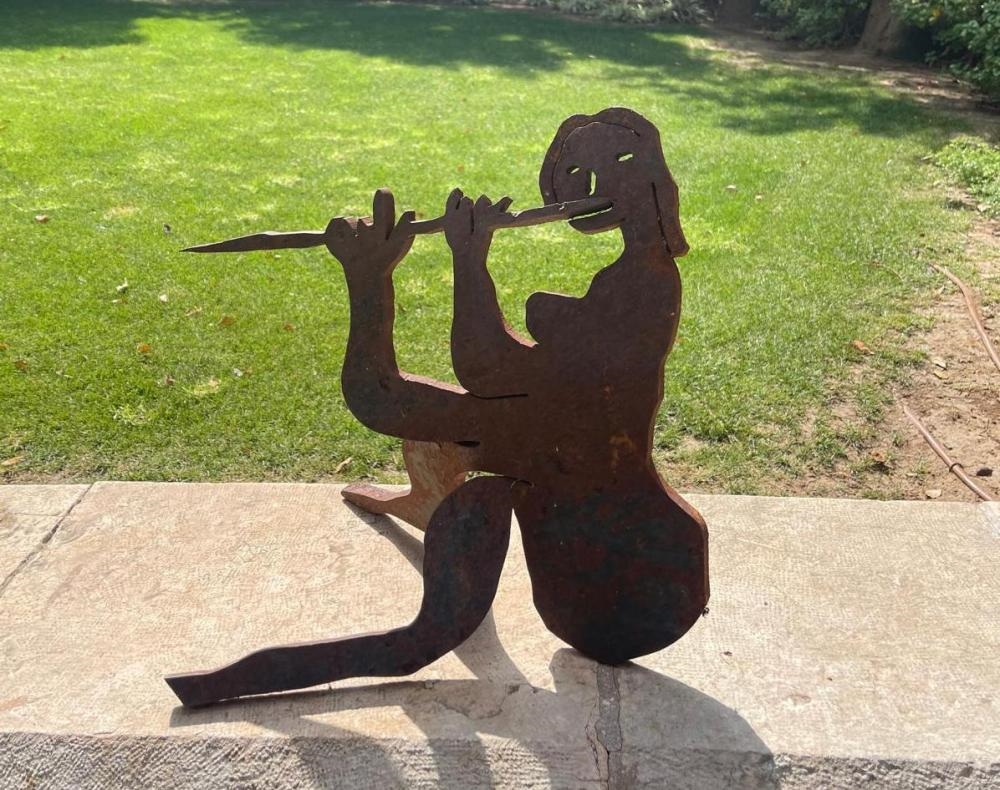 Menashe Kadishman | Menashe Kadishman 1932-2015 (Israeli) Flutist iron ...