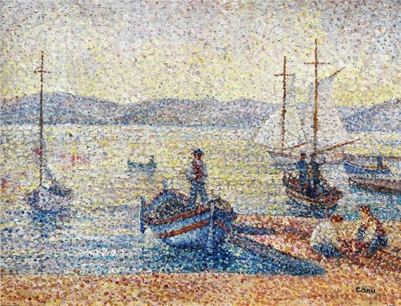 Yvonne Canu | The quays of St Tropez (1921 - 2008) | MutualArt