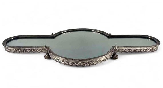 Elkington | Antique Elkington Silver Plate Plateau Mirror | MutualArt