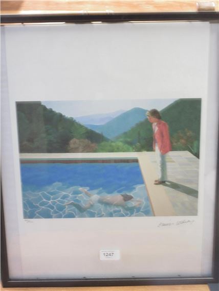 David Hockney | ; Colour reproduction edition no.105/200 with blind ...