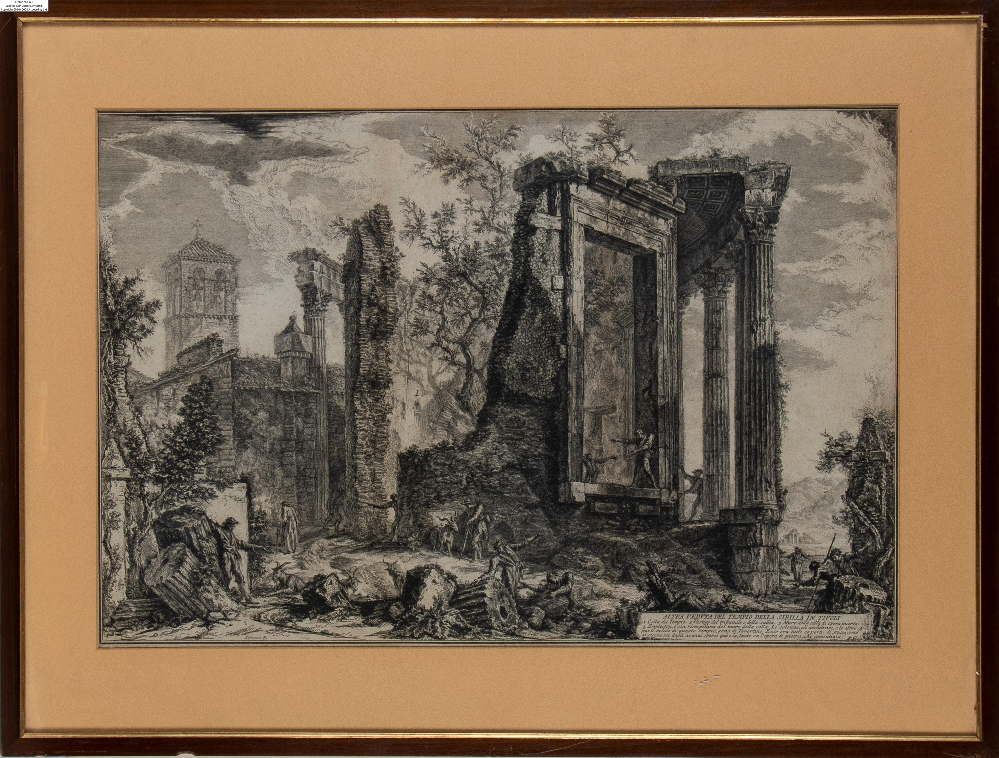 Giovanni Battista Piranesi | Altra Veduta del tempio della Sibilla in ...